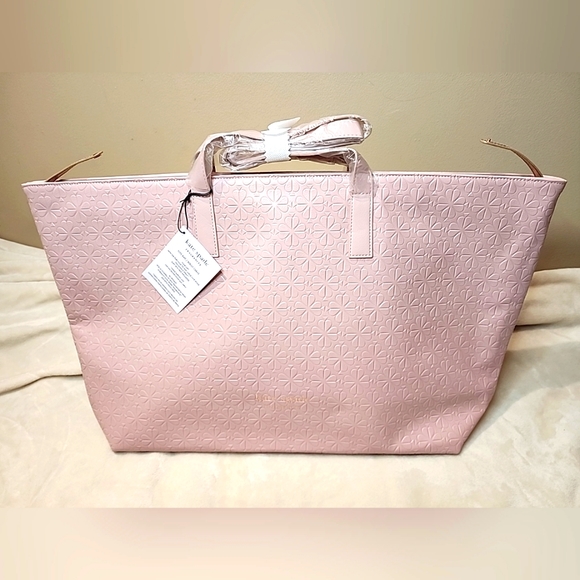 kate spade | Bags | Nwt Kate Spade New York Fragrances Pink Large Tote ...